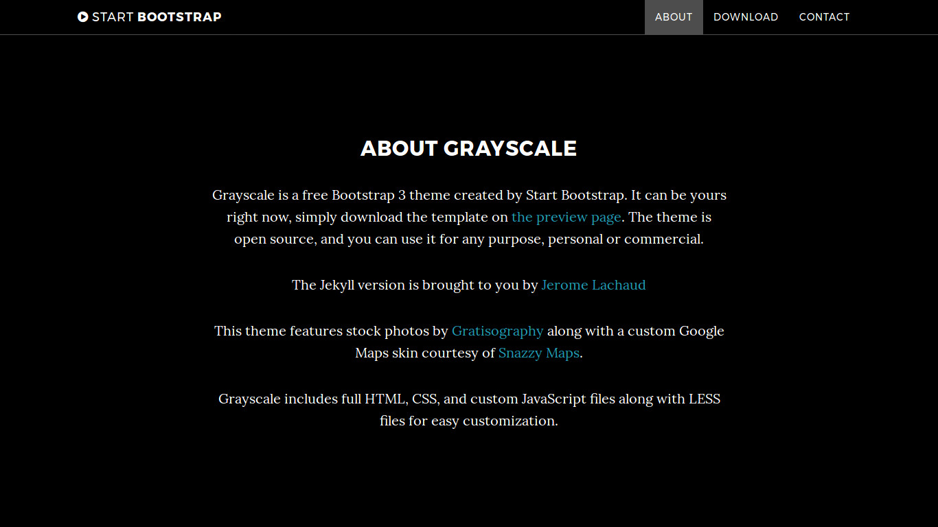 Grayscale | ThemeJekyll - Jekyll themes gallery